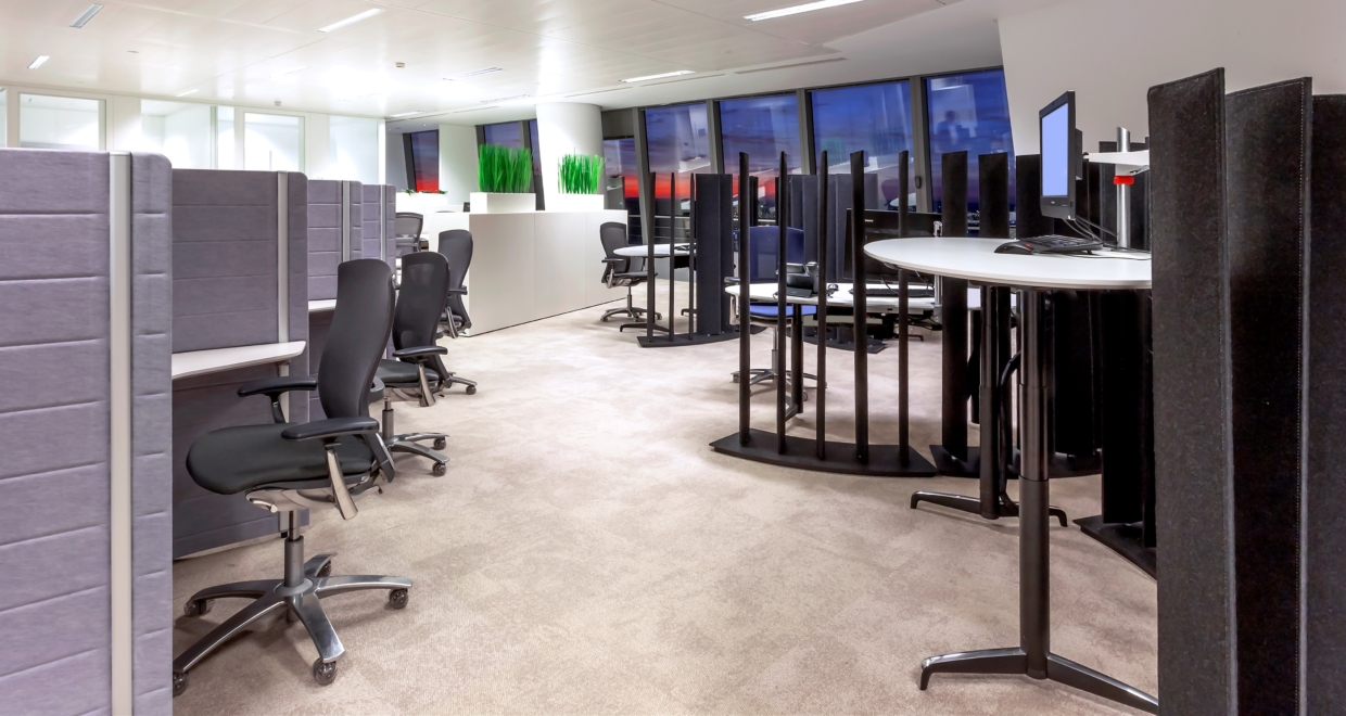 Office interior design, construction & furniture in La Défense, Engie