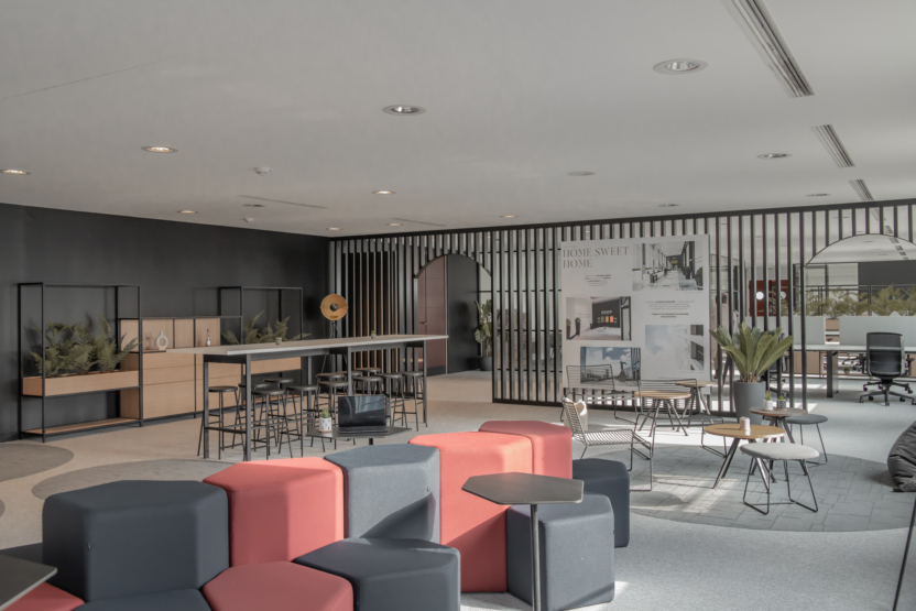 Design de la marketing suite dans la Tour Egée à La Défense, pour Amundi