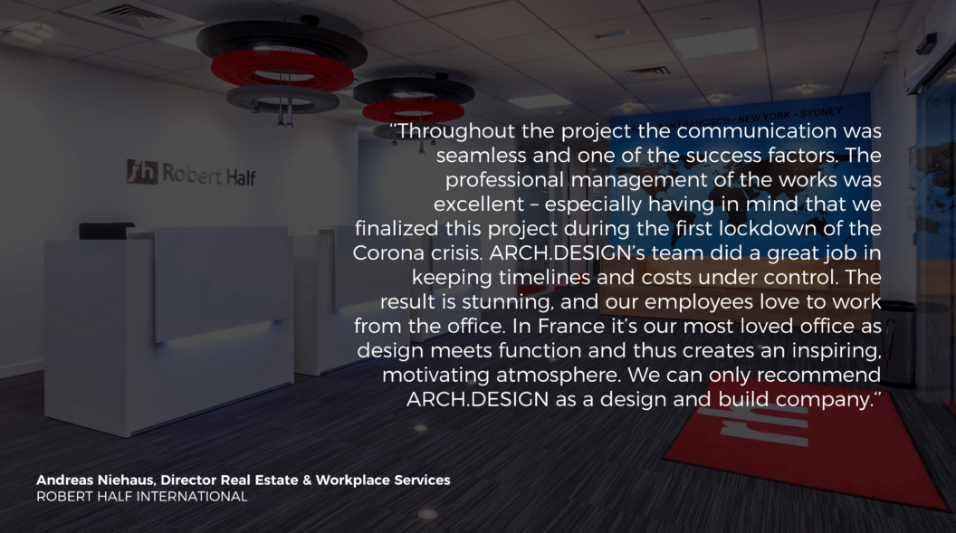 Interior architecture, fit out works & furniture for Robert Half Int ...